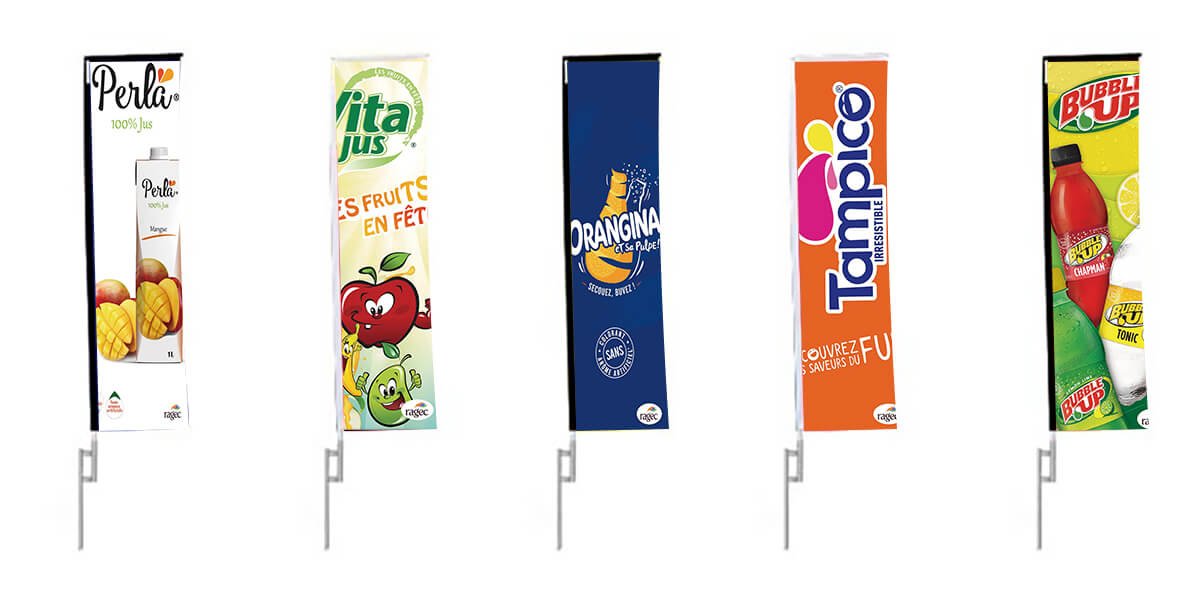 Custom Rectangle Flags | Print Banner Designs - Wewin