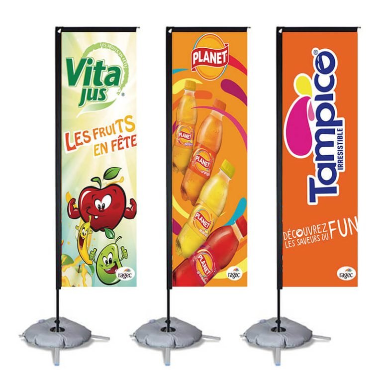 Custom Rectangle Flags | Print Banner Designs - Wewin