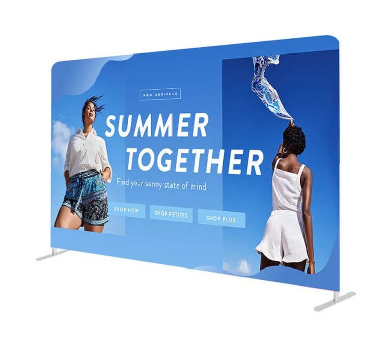 Custom Tension Fabric Backdrop | Photo Booth Backdrops