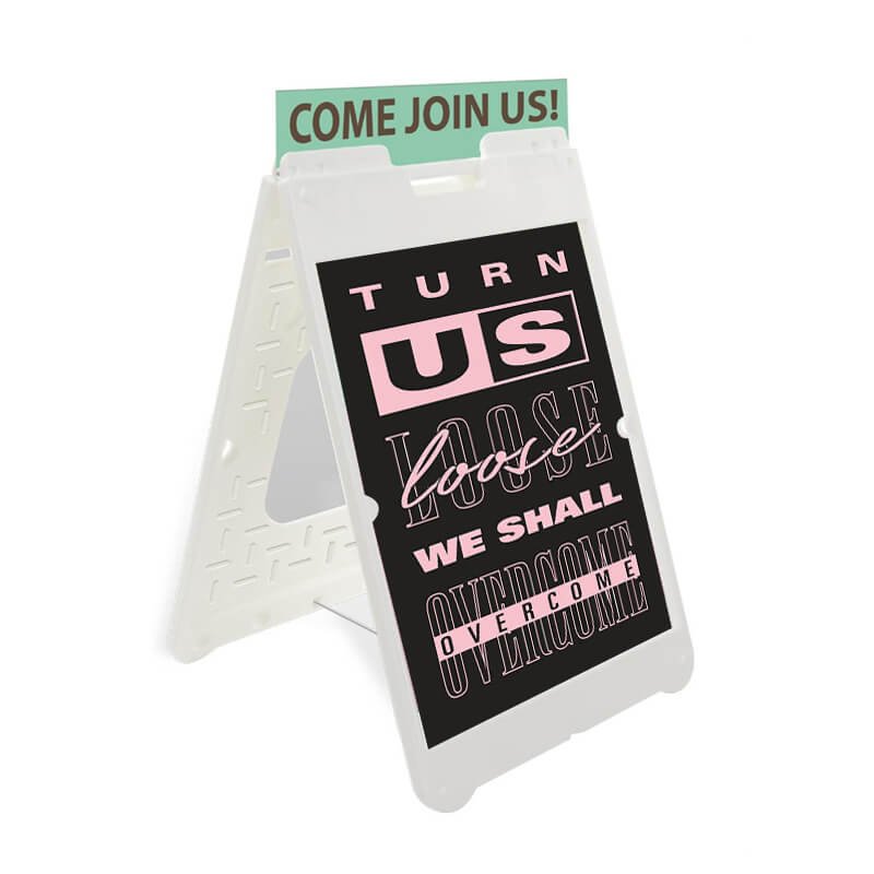 Plastic A Frame Signs | Portable Sidewalk Signs - Wewin