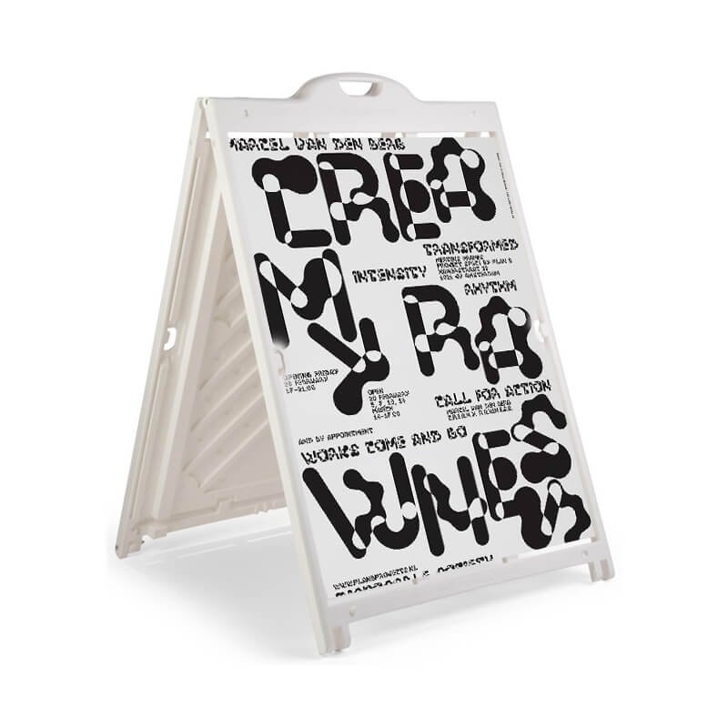 Plastic A Frame Signs | Portable Sidewalk Signs - Wewin